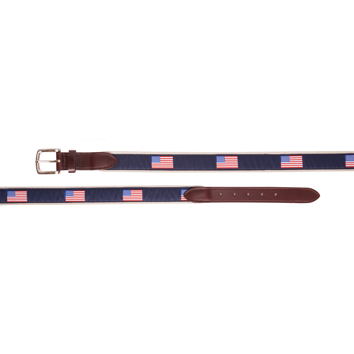 American Flag Ribbon Belt – YRI Belts